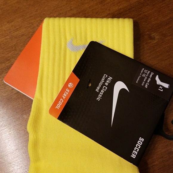 Nike | Underwear & Socks | Nike Bright Yellow Soccer Socks | Poshmark